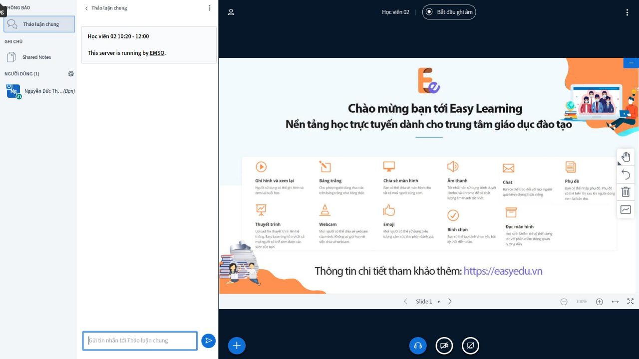 Video hướng dẫn sử dụng phần mềm dạy học trực tuyến Easy Learning ...